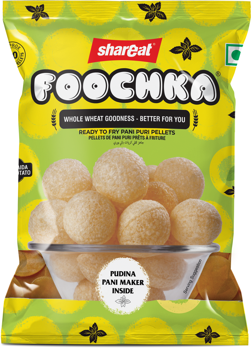 Pani Puri Packet (200 Gram) + 1 Litre Mint Pani Maker Flavor Sachet ...