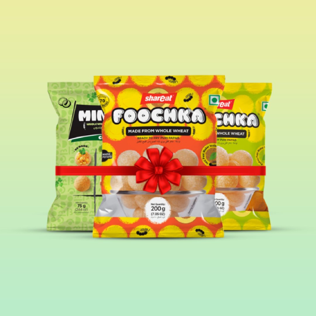 Whole Wheat Pani Puri & Pani Maker Kit | Ready to Fry Chaat – SharEat